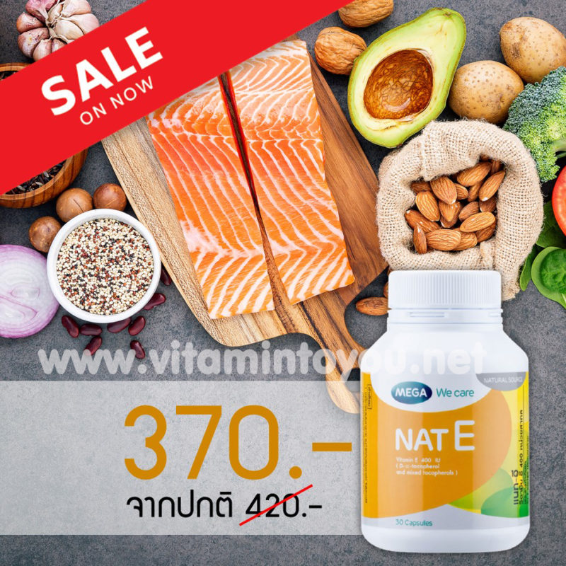 Mega Nat E 30 Caps - Vitamintoyou.net