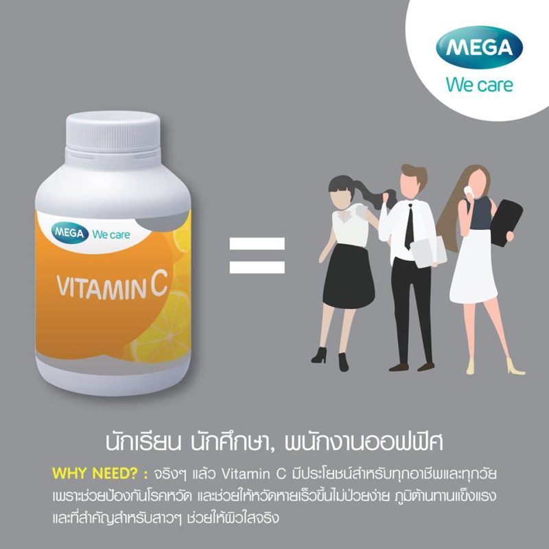 Mega Nat C 60 Tabs - Vitamintoyou.net